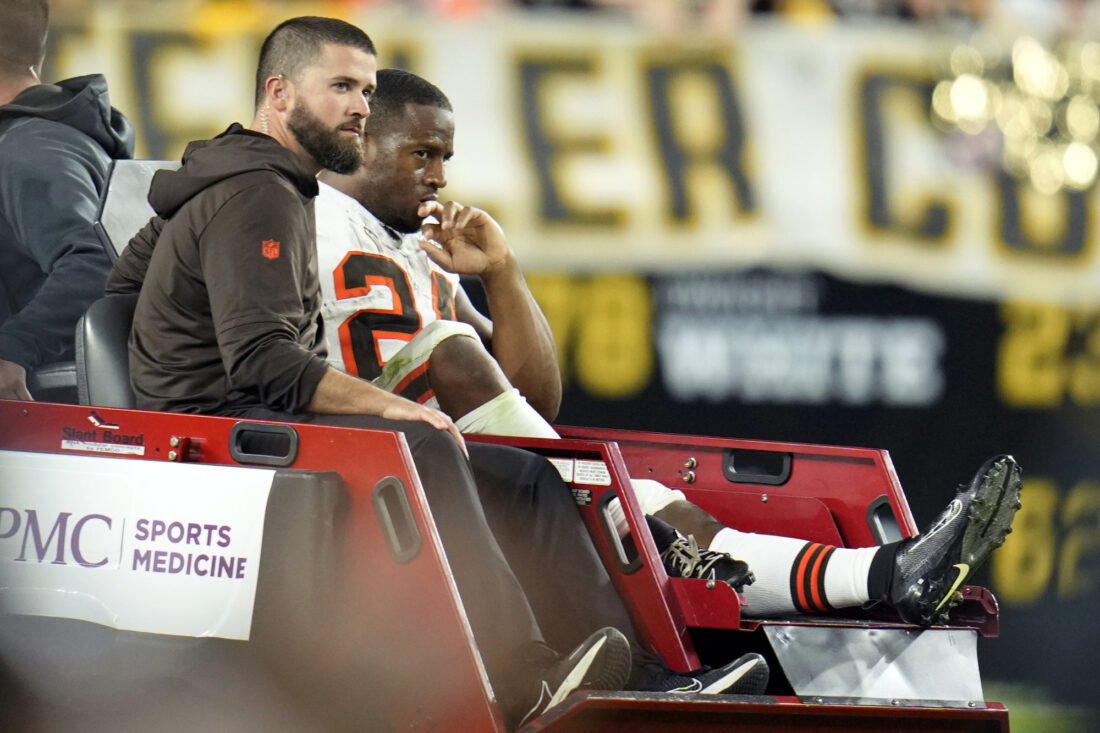 Browns’ Chubb facing Steelers for first time since suffering knee ...